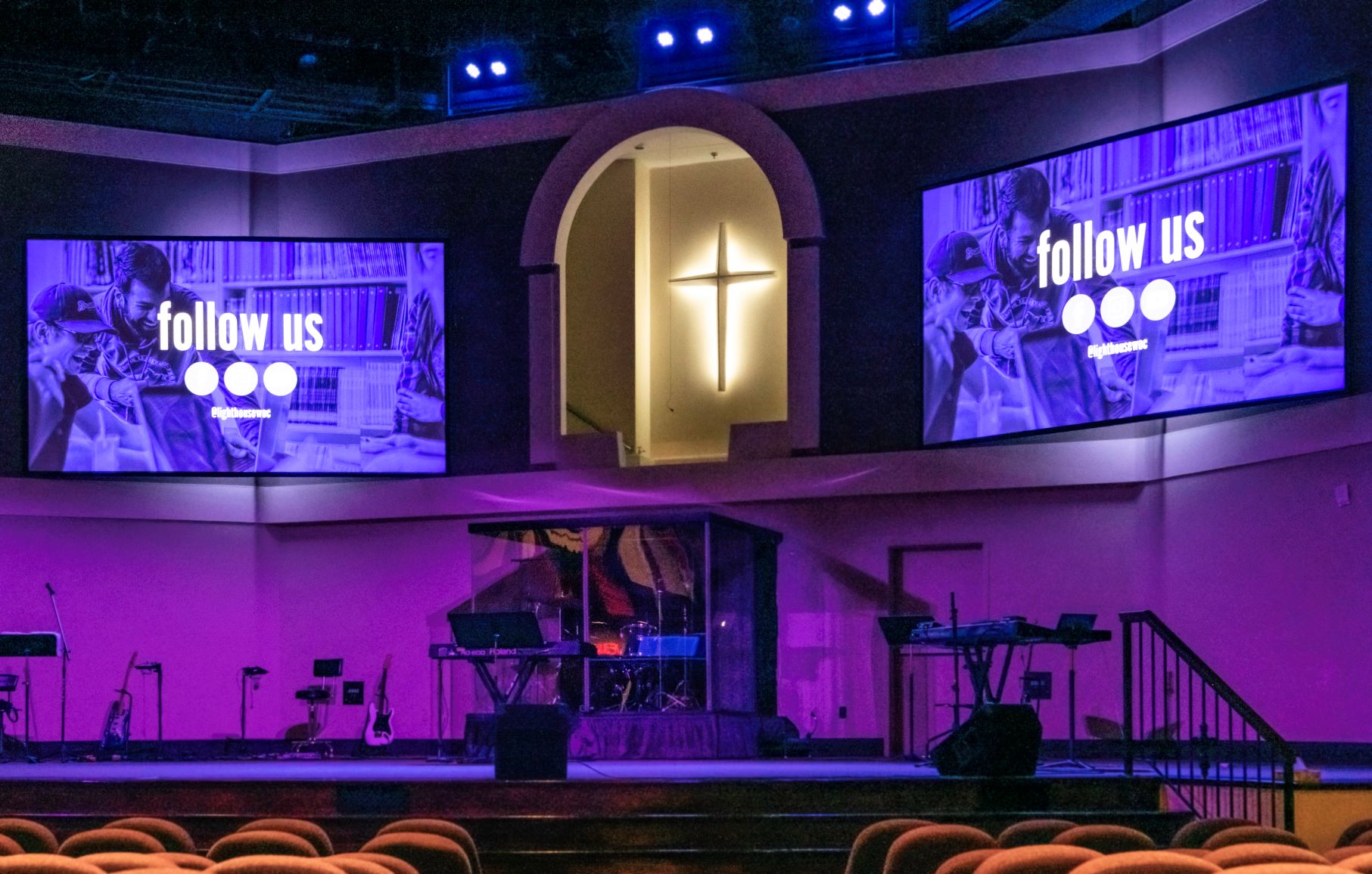 Purple Interior New Church Buildings